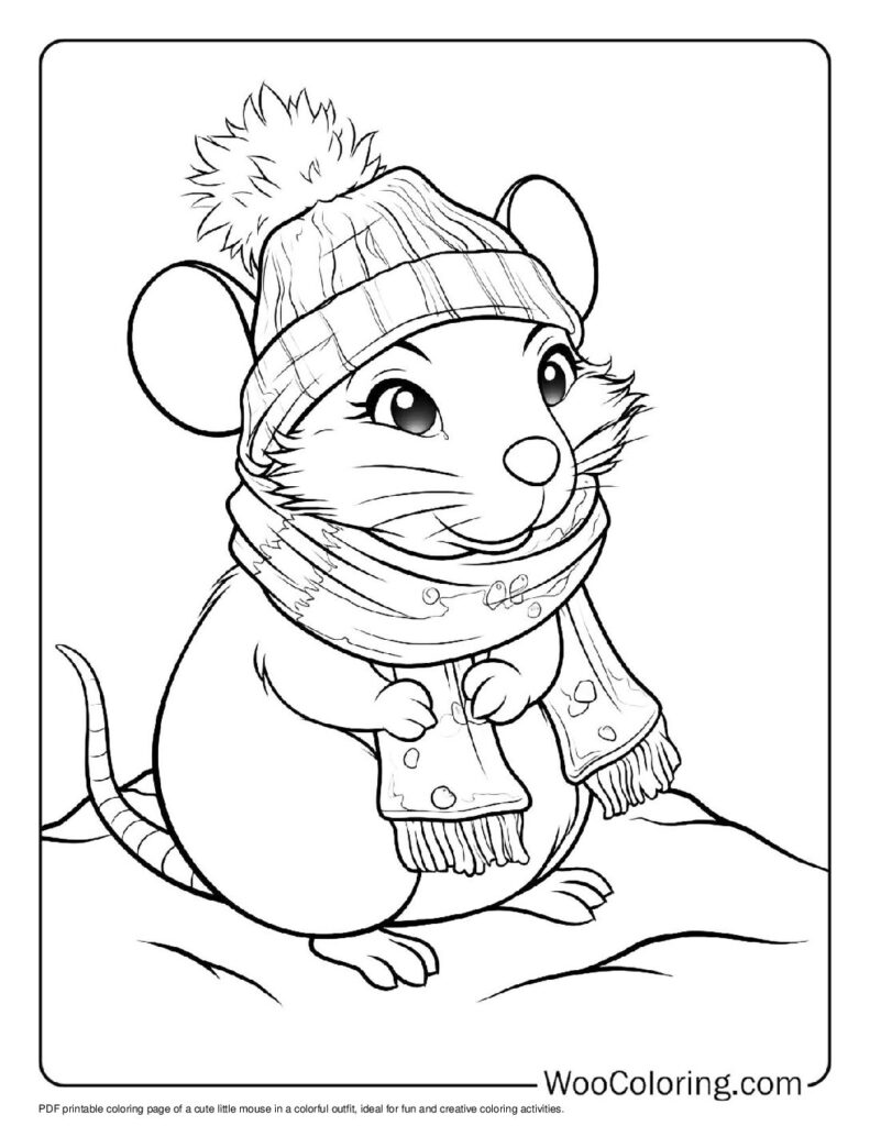 100+ Mouse coloring pages (Free PDF To Print) | Woo Coloring