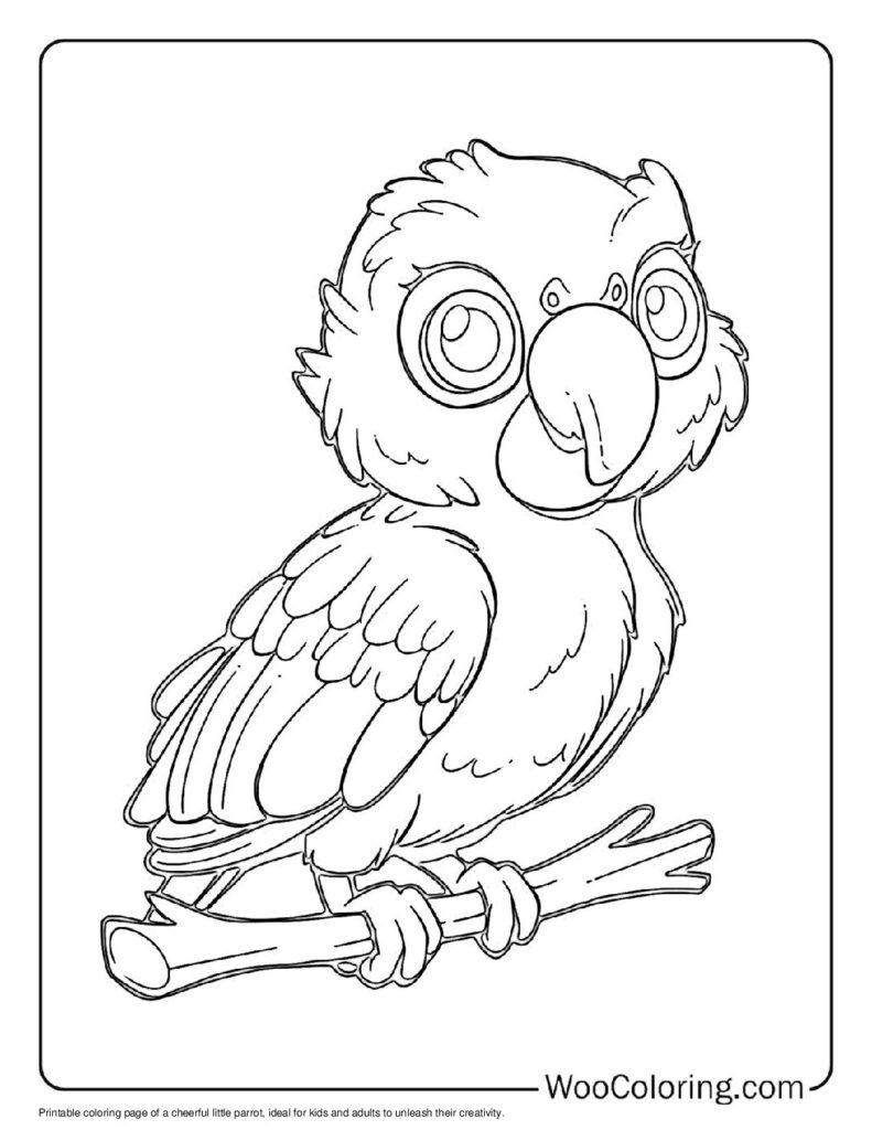100+ Parrot coloring pages (Free PDF To Print) | Woo Coloring