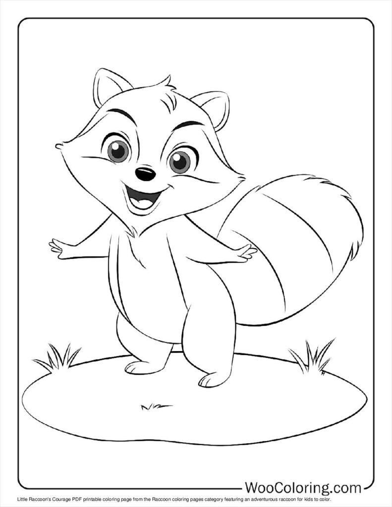100+ Raccoon coloring pages (Free PDF To Print) | Woo Coloring