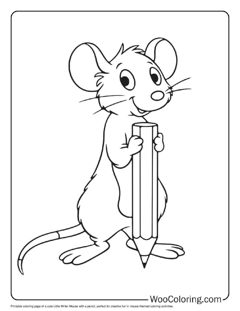 100+ Mouse coloring pages (Free PDF To Print) | Woo Coloring