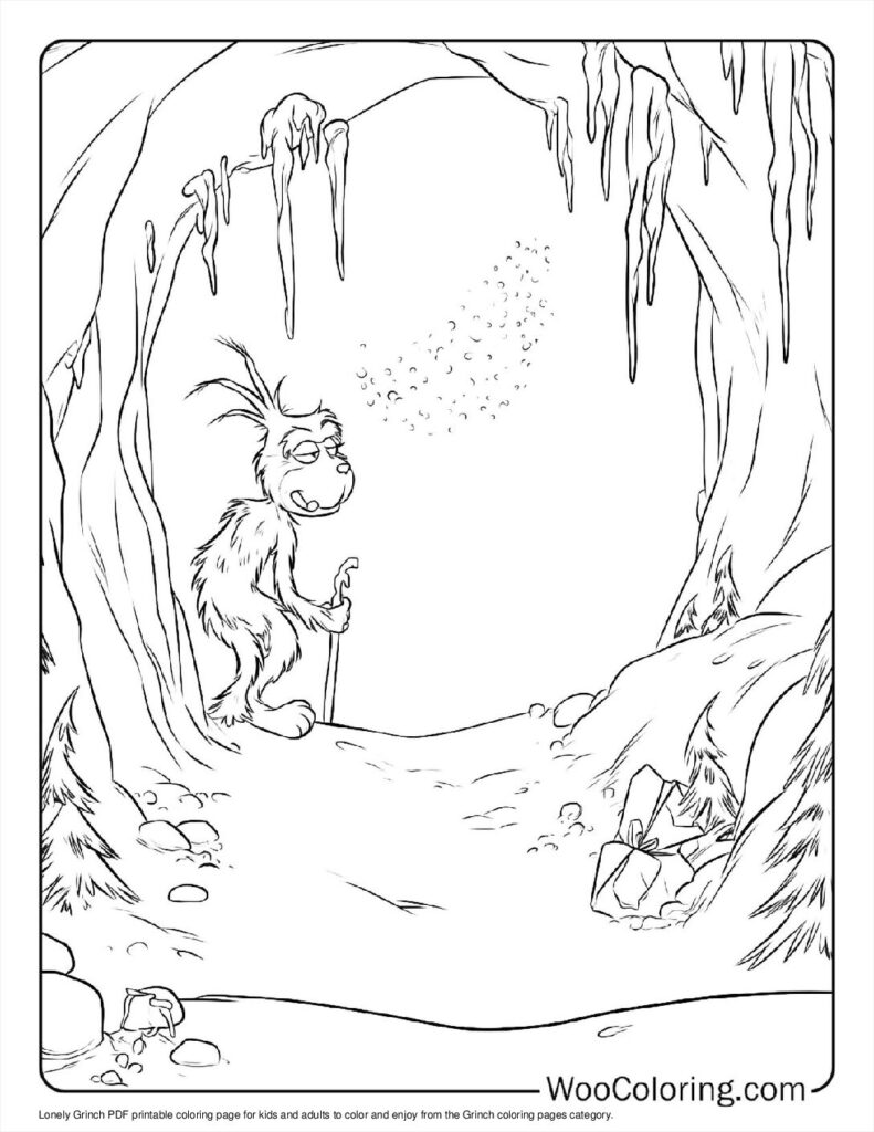 100+ Grinch coloring pages (Free PDF To Print) | Woo Coloring