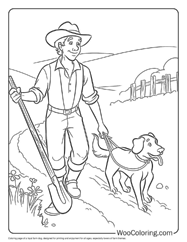 100+ Farm coloring pages (Free PDF To Print) | Woo Coloring
