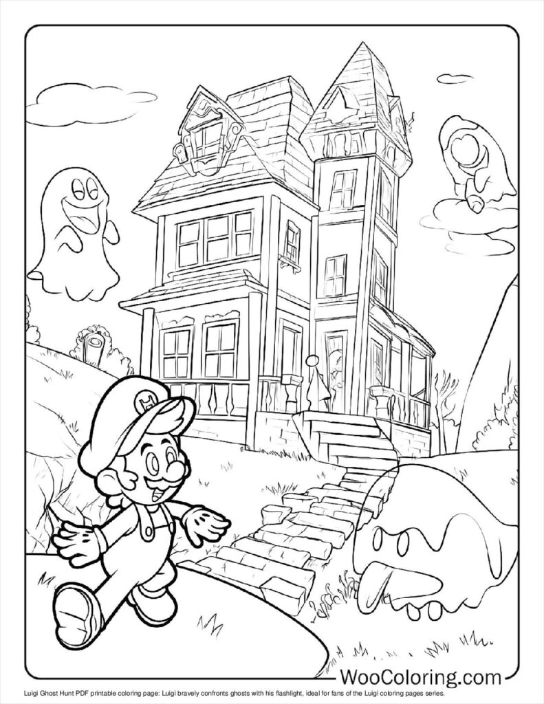 100+ Luigi coloring pages (Free PDF To Print) | Woo Coloring