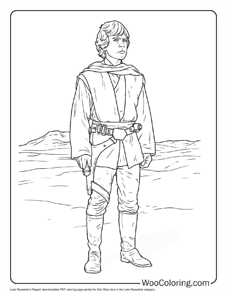 100+ Luke Skywalker coloring pages (Free PDF To Print) | Woo Coloring