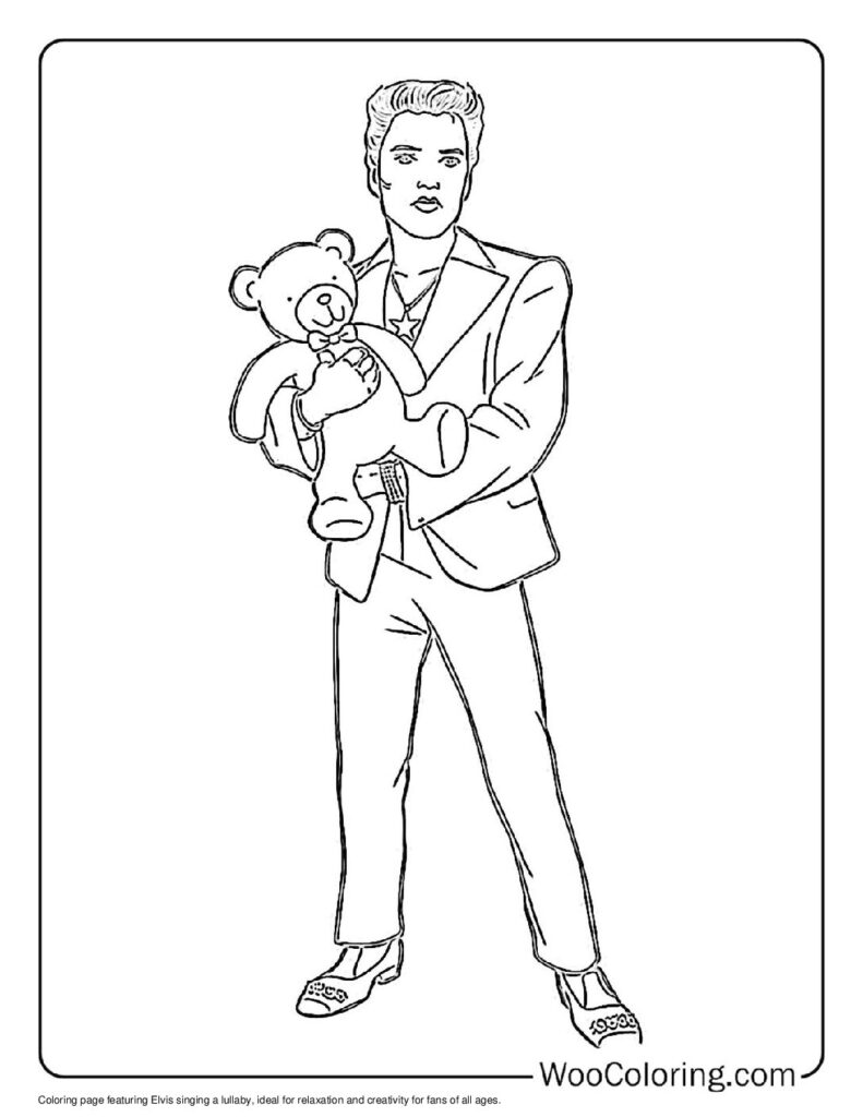 100+ Elvis coloring pages (Free PDF To Print) | Woo Coloring