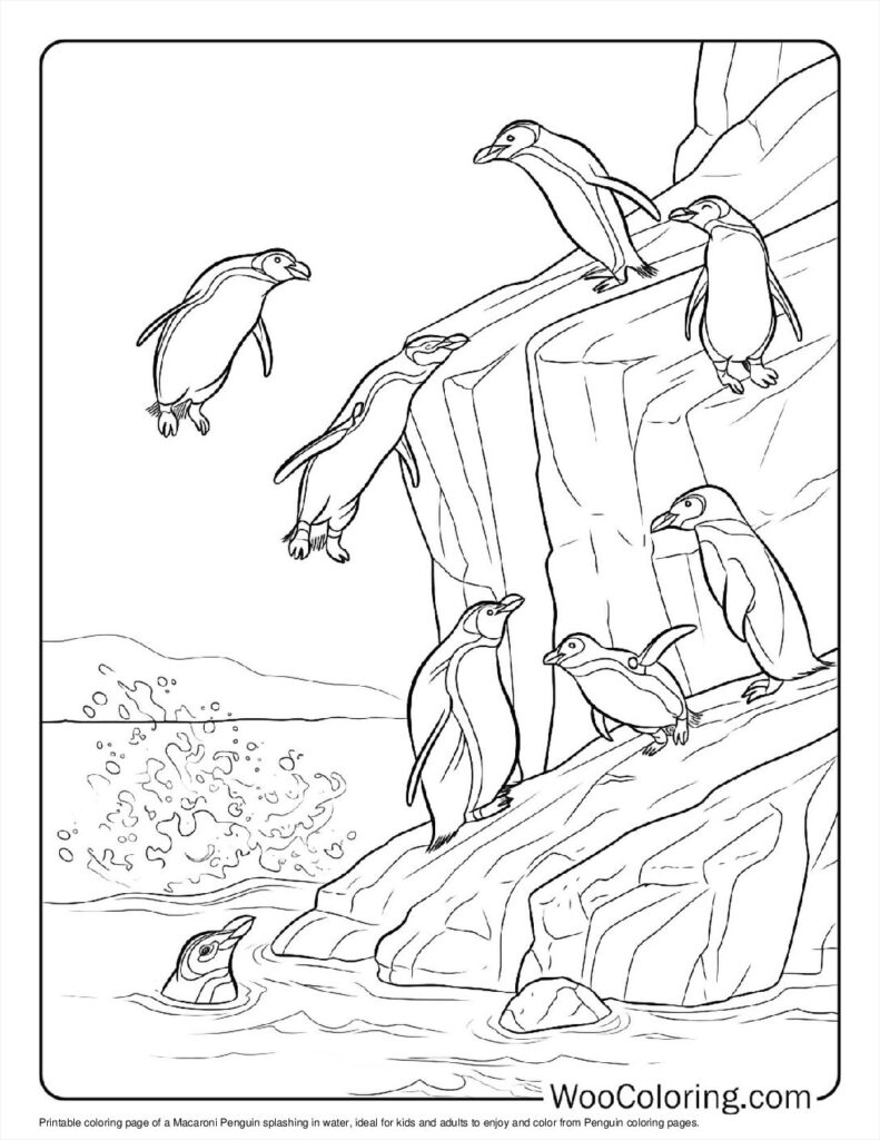 100+ Penguin coloring pages (Free PDF To Print) | Woo Coloring