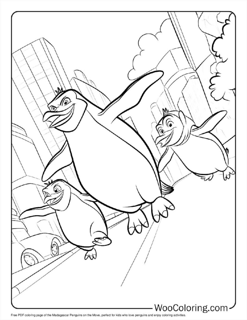 100+ Penguin coloring pages (Free PDF To Print) | Woo Coloring