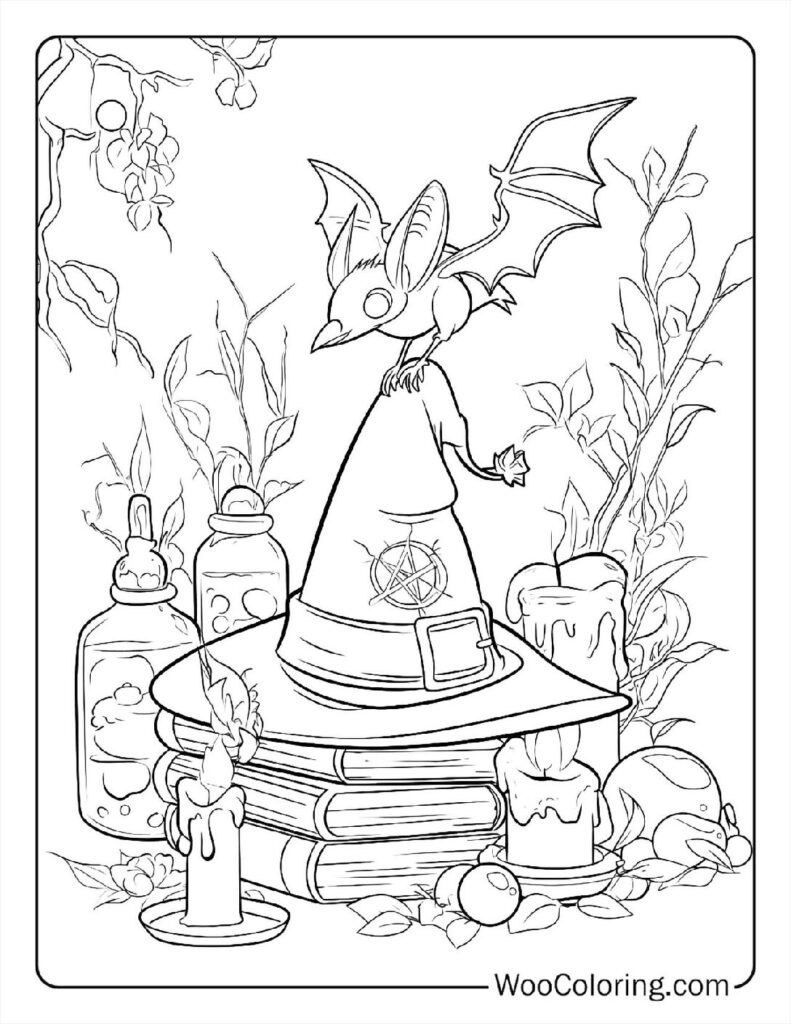 100+ Bat coloring pages (Free PDF To Print) | Woo Coloring