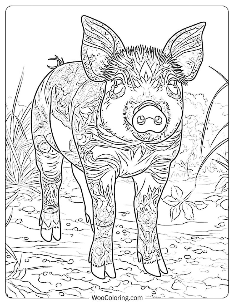 100+ Pig coloring pages (Free PDF To Print) | Woo Coloring
