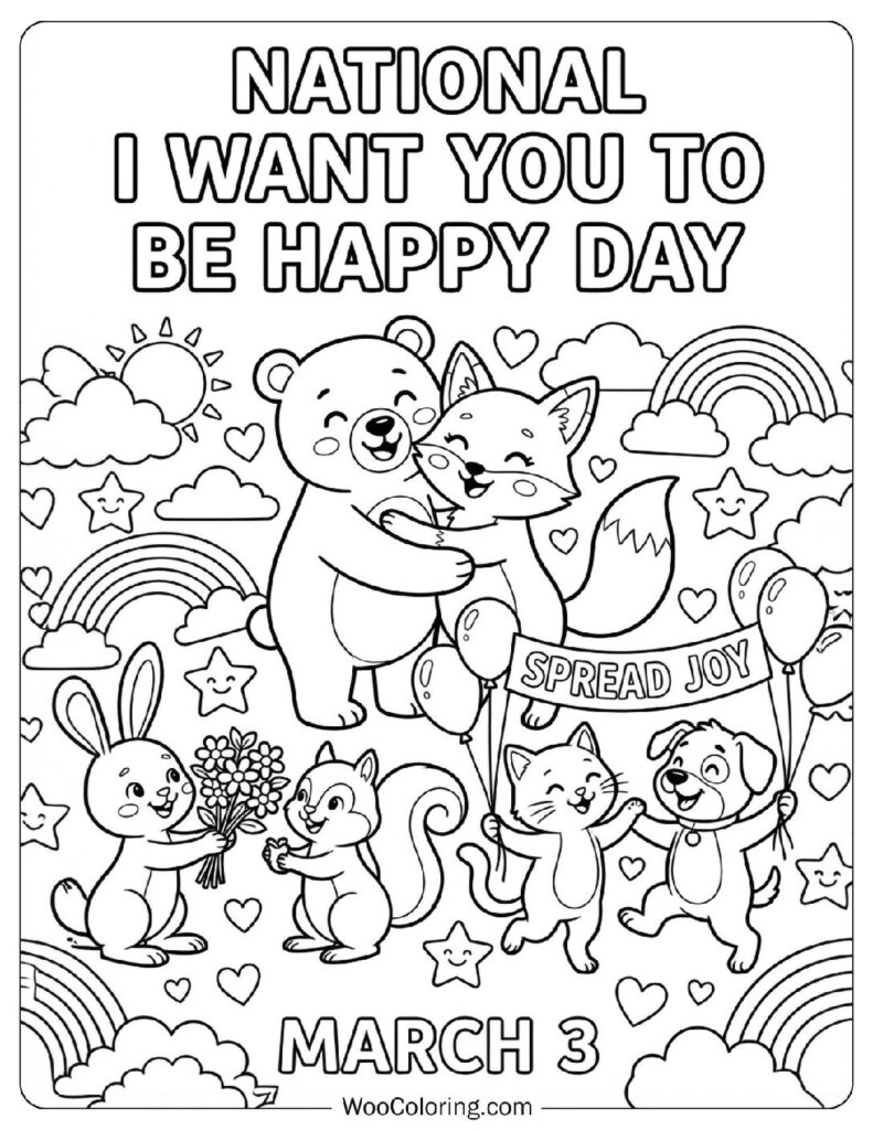 31 March Coloring Pages (Free PDF To Print) | Woo Coloring