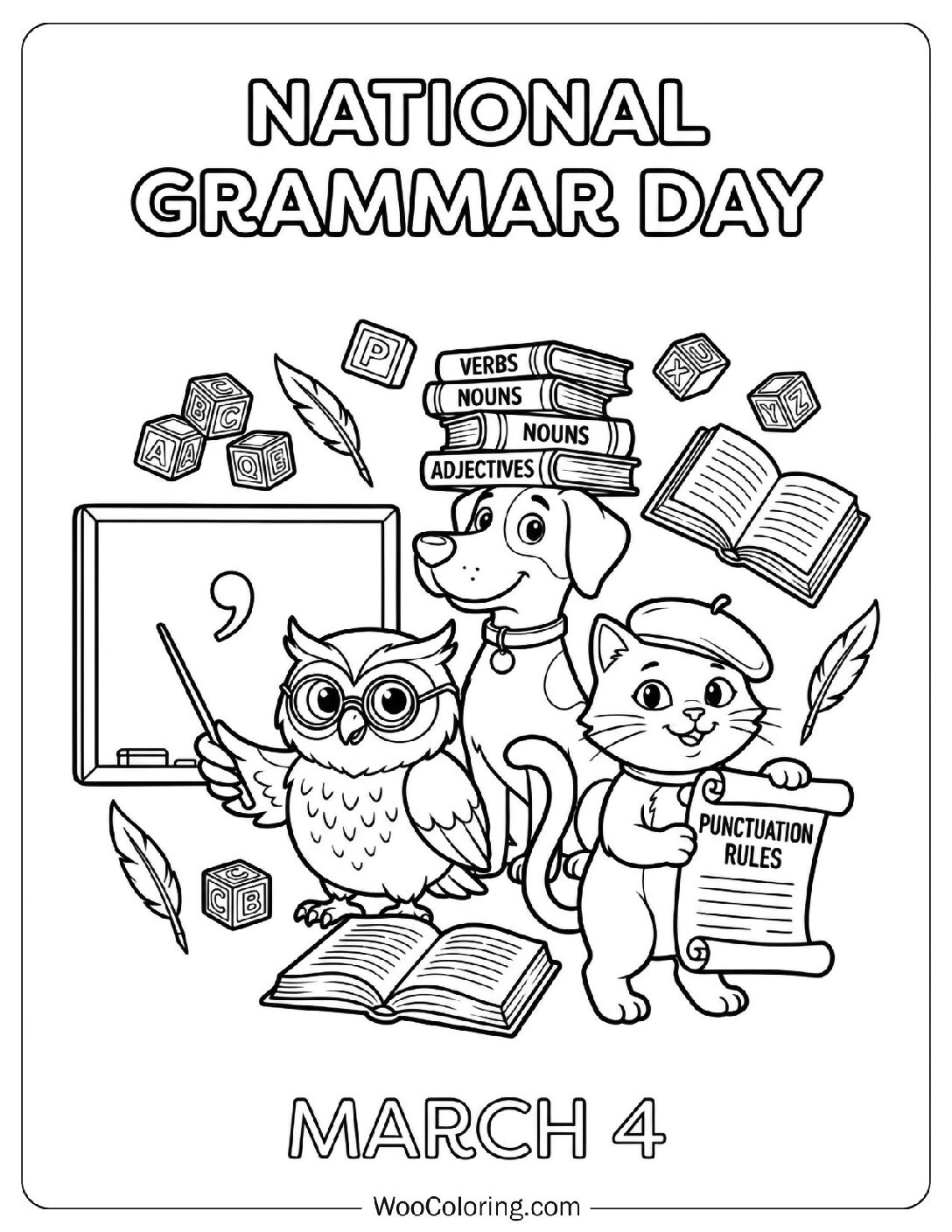 31 March Coloring Pages (Free PDF To Print) | Woo Coloring