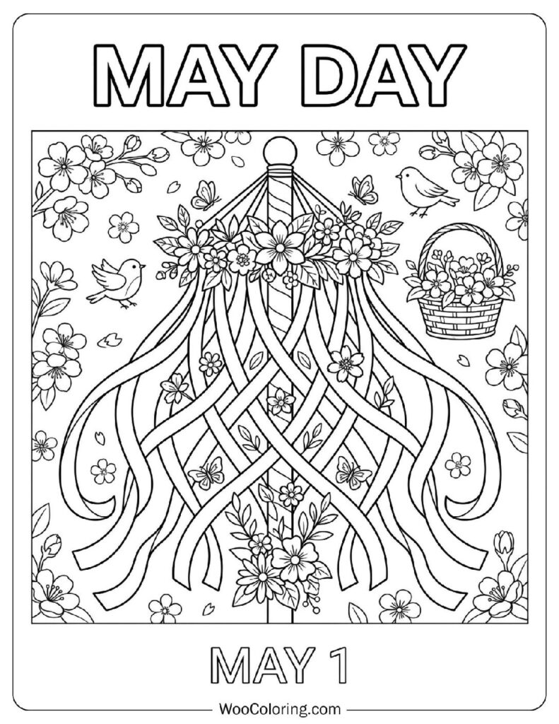 31 May Coloring Pages (Free PDF To Print) | Woo Coloring