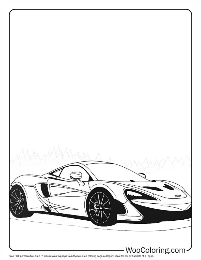 100+ McLaren coloring pages (Free PDF To Print) | Woo Coloring