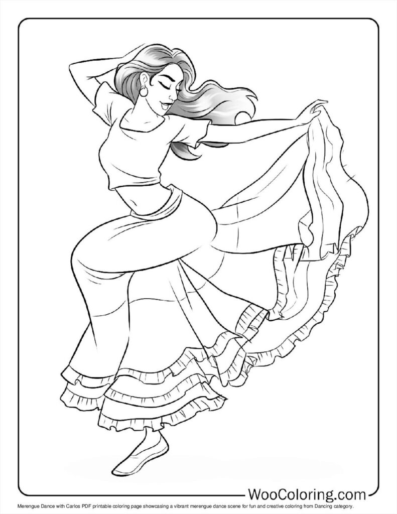 100+ Dancing coloring pages (Free PDF To Print) | Woo Coloring