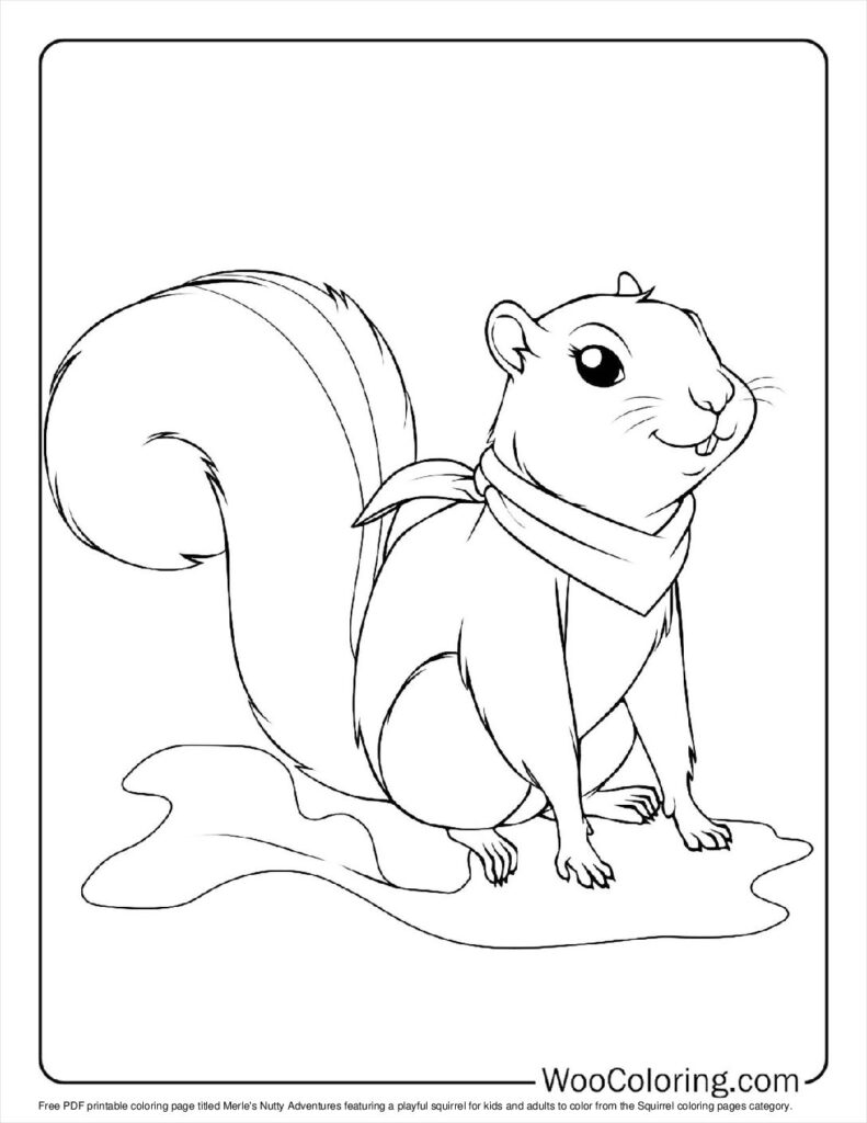 100+ Squirrel coloring pages (Free PDF To Print) | Woo Coloring