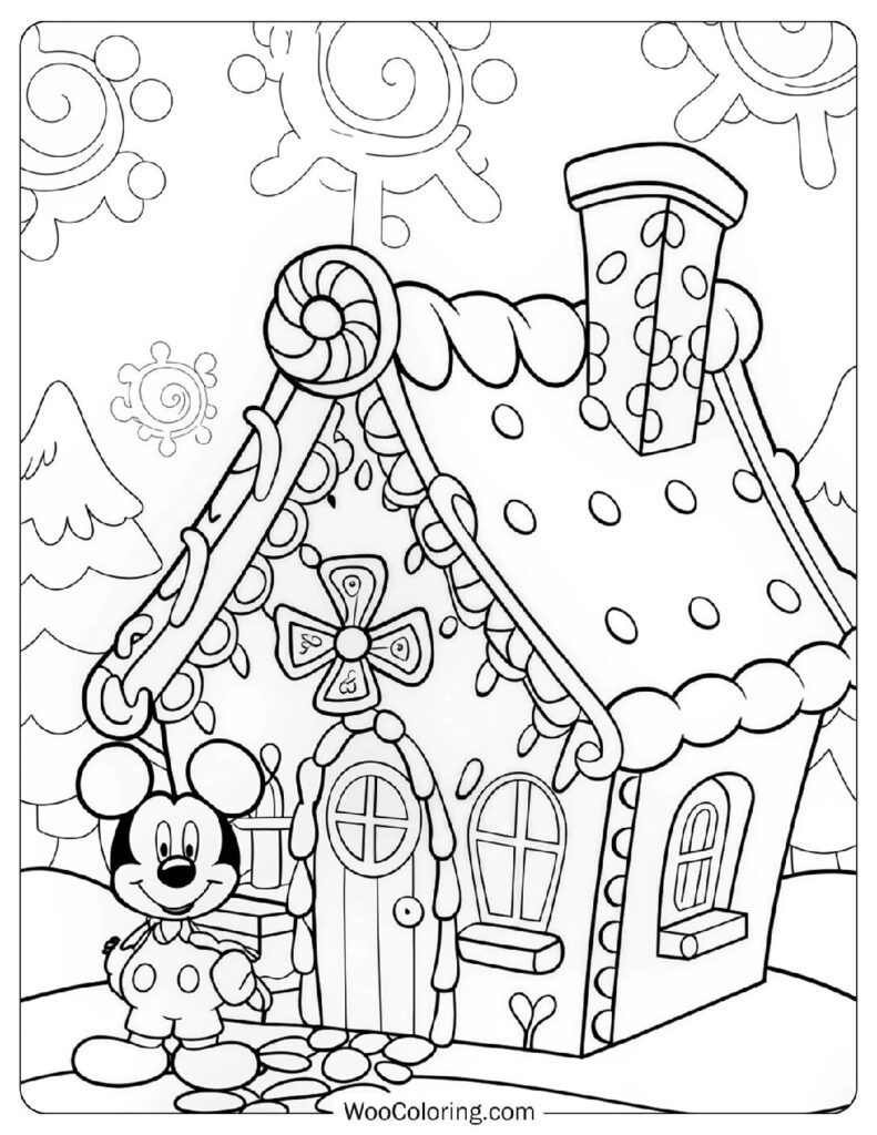 28 Gingerbread House Coloring Pages (Free PDF To Print) | Woo Coloring