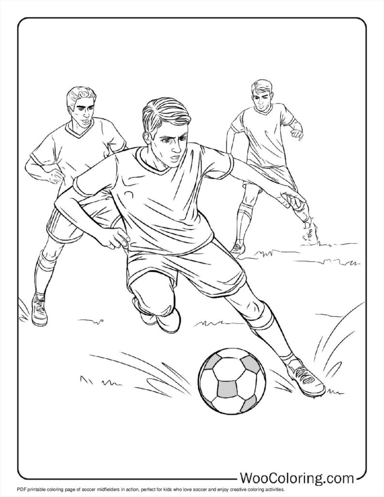 100+ Soccer coloring pages (Free PDF To Print) | Woo Coloring