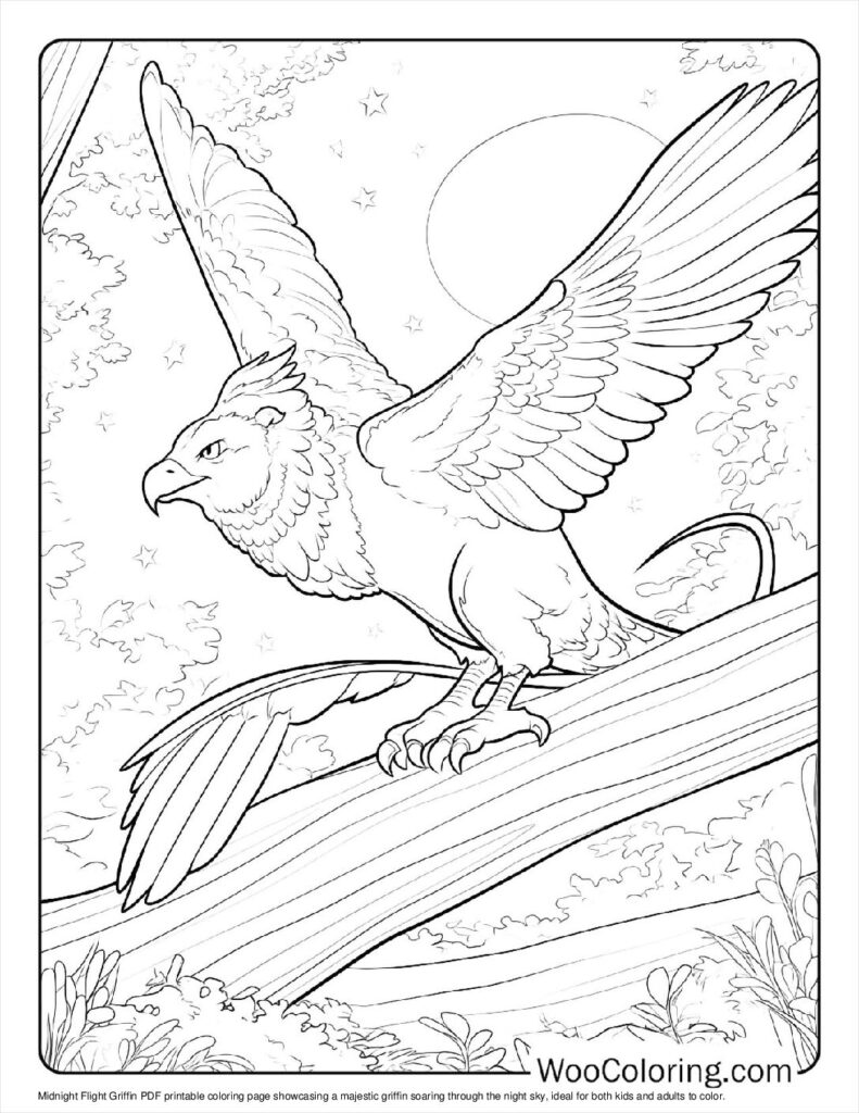 100+ Griffin coloring pages (Free PDF To Print) | Woo Coloring