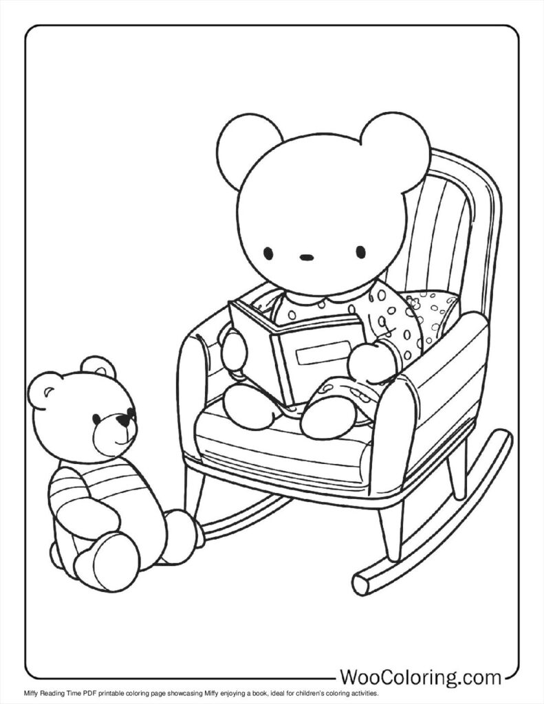 100+ Miffy coloring pages (Free PDF To Print) | Woo Coloring