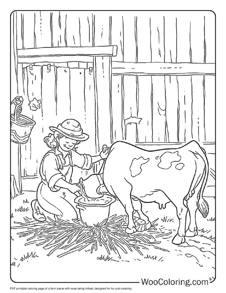 100+ Farm coloring pages (Free PDF To Print) | Woo Coloring