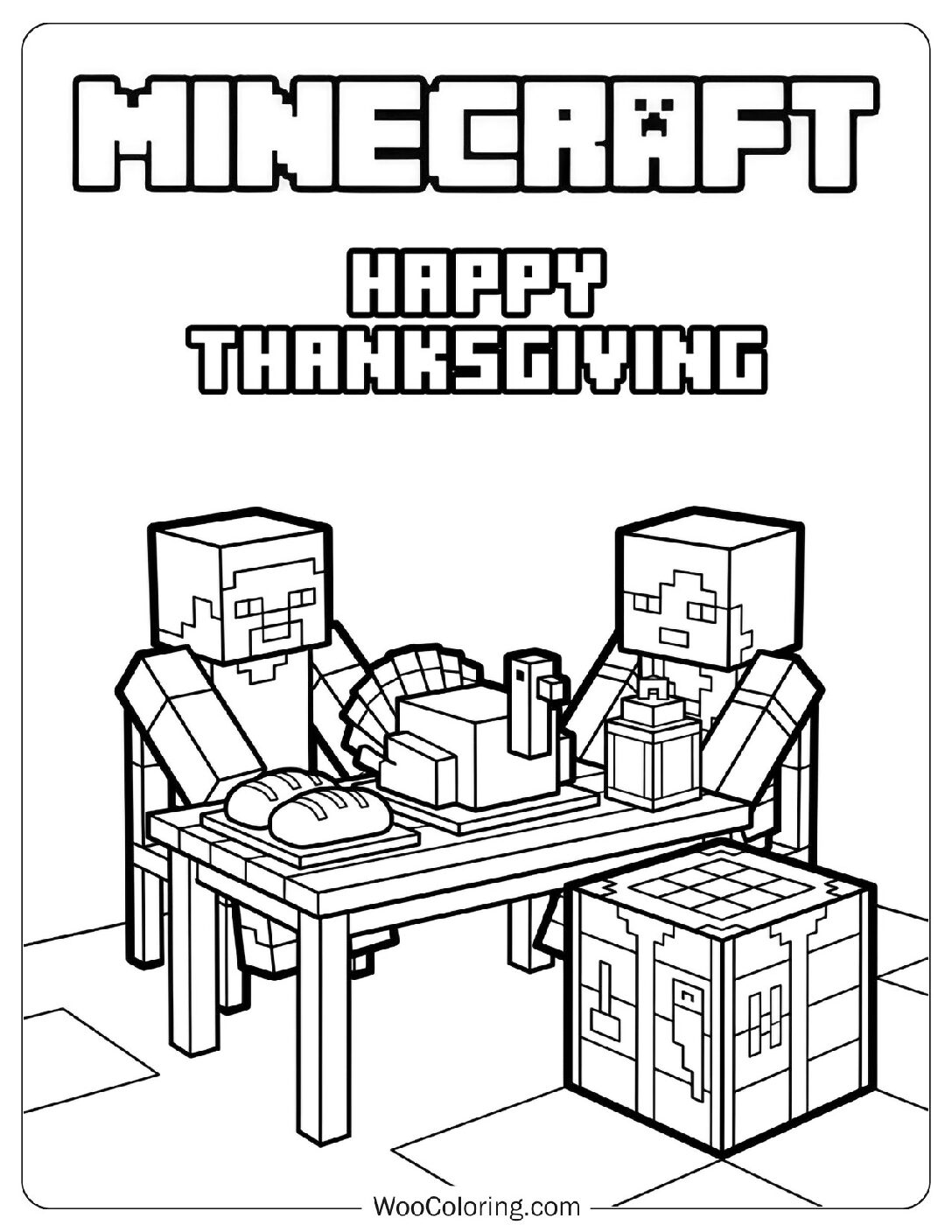 140+ Minecraft Coloring Pages (Free Printable PDFs)
