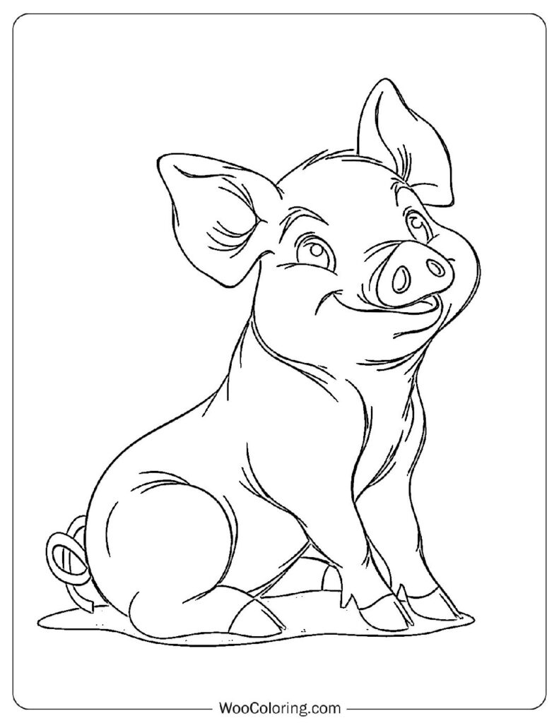 100+ Pig coloring pages (Free PDF To Print) | Woo Coloring
