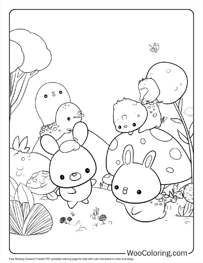 100+ Molang coloring pages (Free PDF To Print) | Woo Coloring