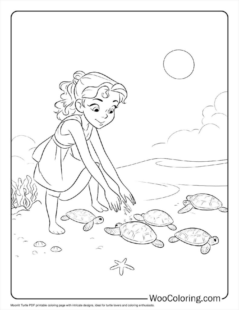100+ Turtle coloring pages (Free PDF To Print) | Woo Coloring