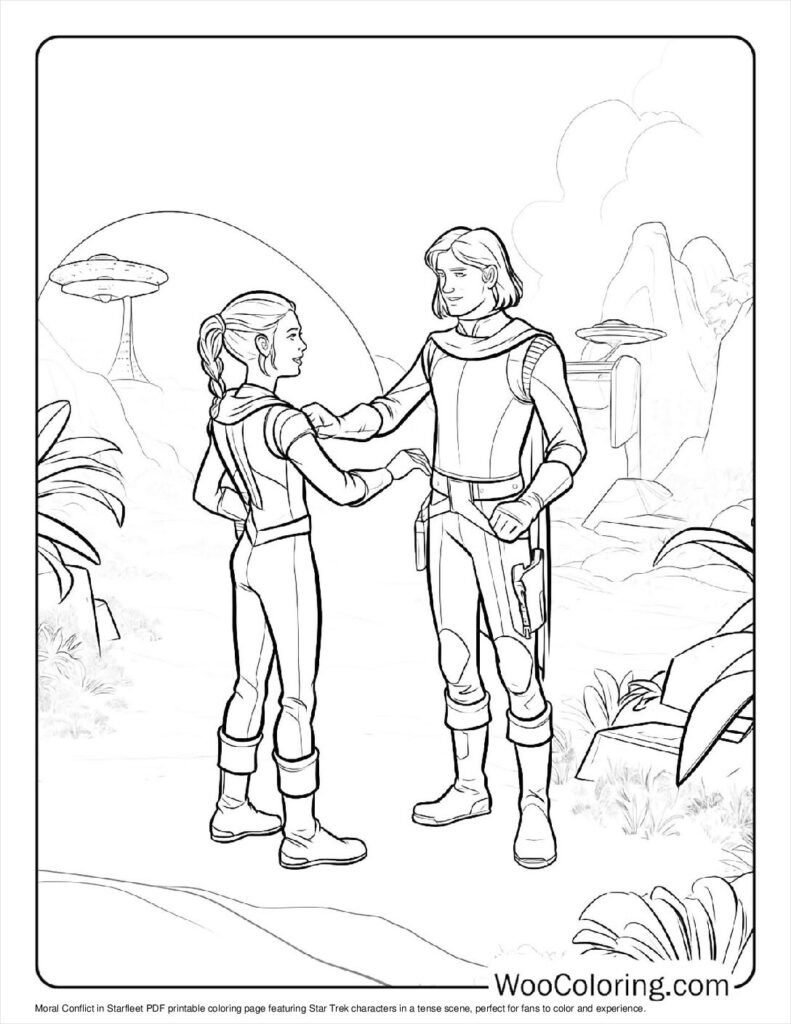 100+ Star Trek coloring pages (Free PDF To Print) | Woo Coloring