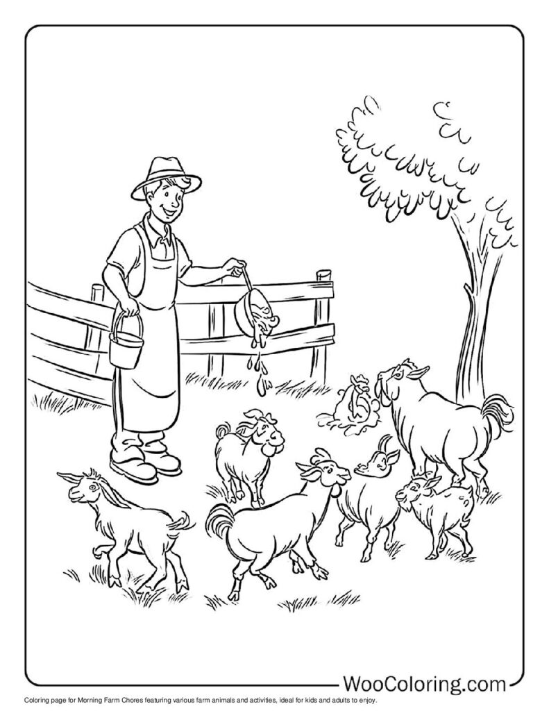 100+ Farm coloring pages (Free PDF To Print) | Woo Coloring