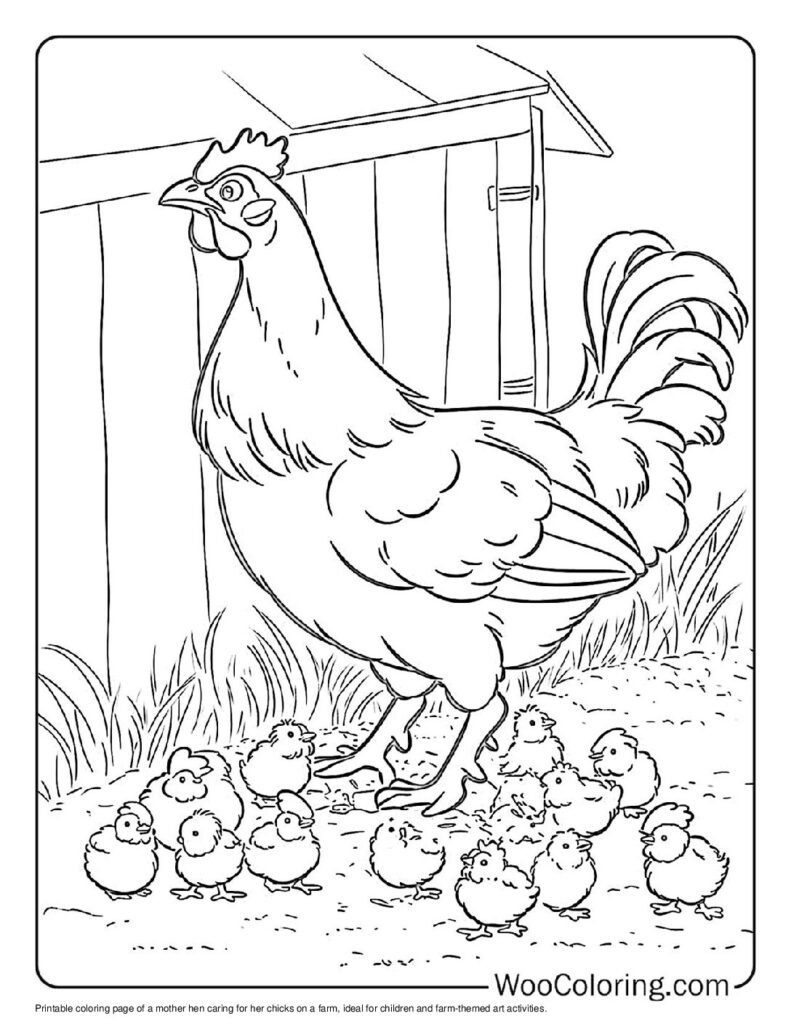 100+ Farm coloring pages (Free PDF To Print) | Woo Coloring