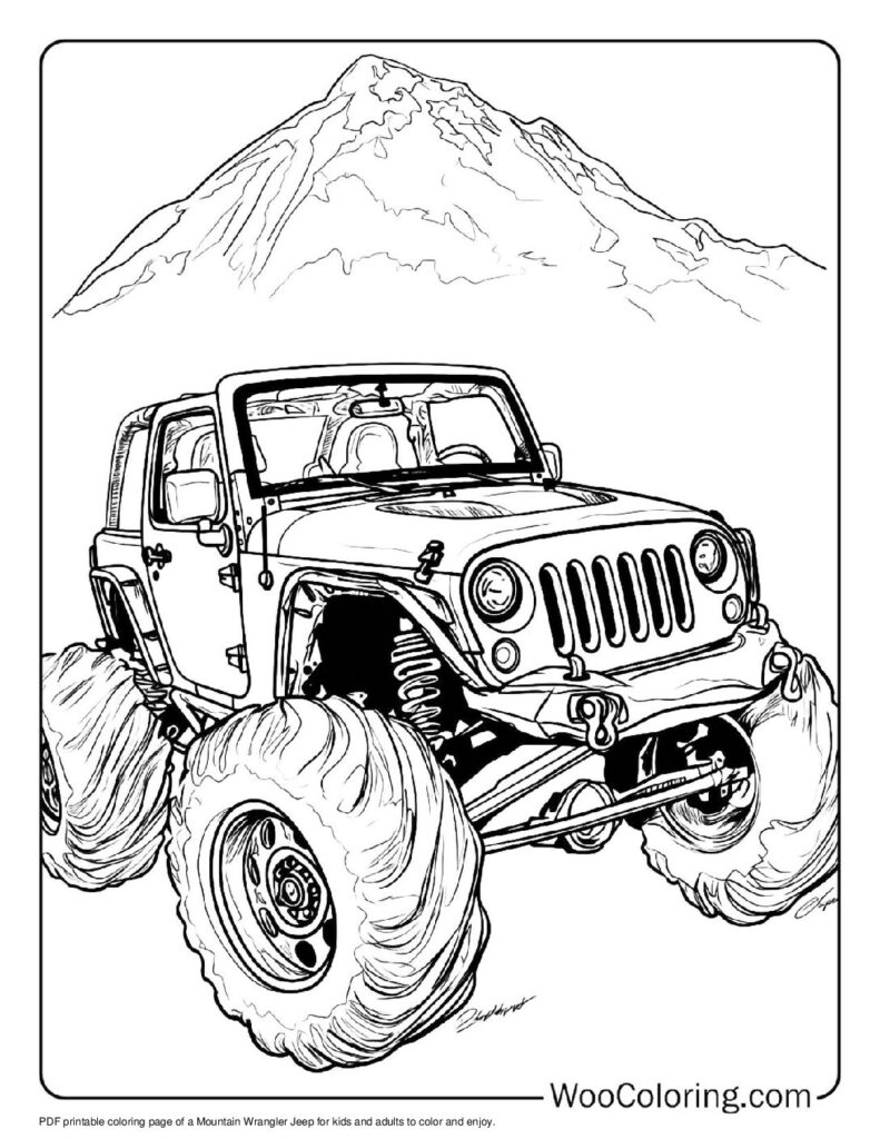 100+ Jeep coloring pages (Free PDF To Print) | Woo Coloring
