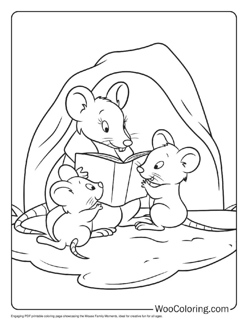 100+ Mouse coloring pages (Free PDF To Print) | Woo Coloring