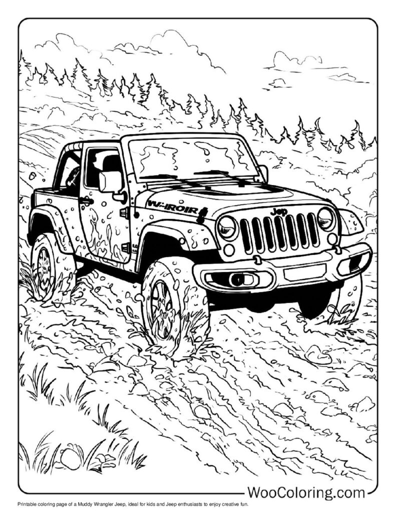 100+ Jeep coloring pages (Free PDF To Print) | Woo Coloring