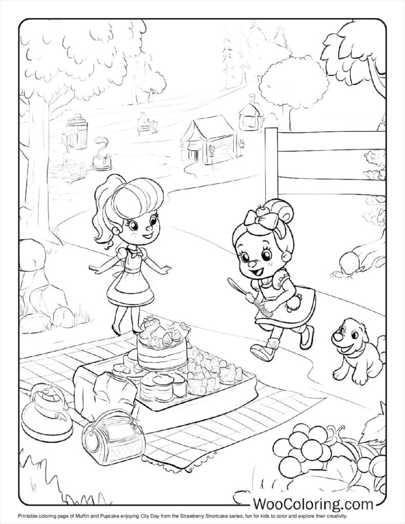 100+ Strawberry Shortcake coloring pages (Free PDF To Print) | Woo Coloring