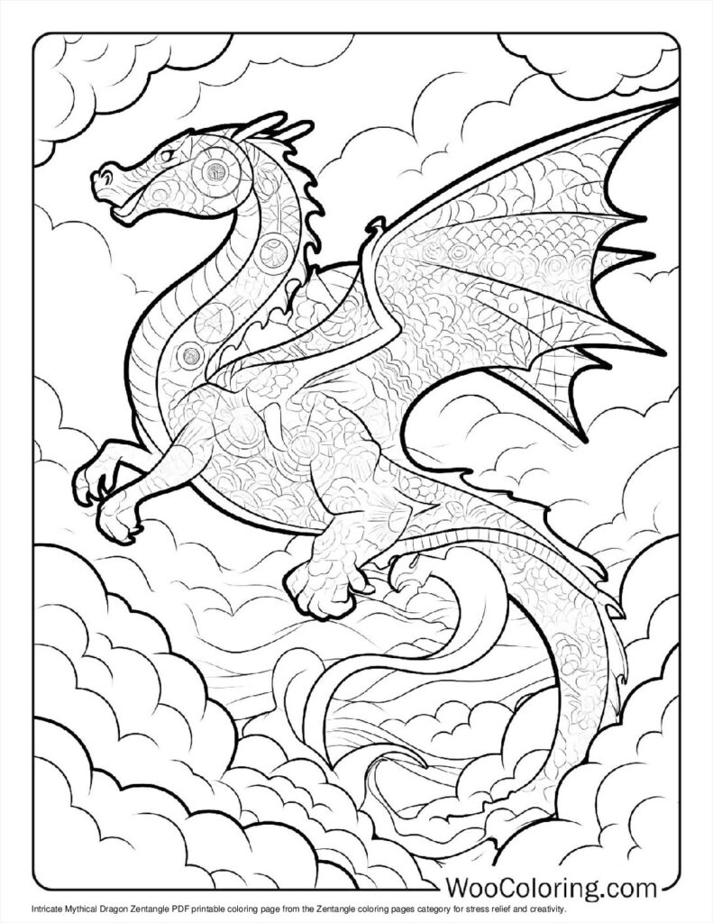 100+ Zentangle coloring pages (Free PDF To Print) | Woo Coloring