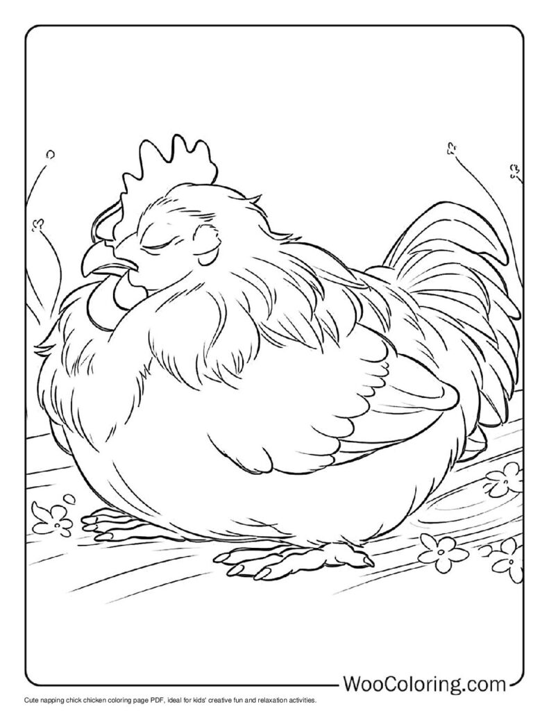 100+ Chicken coloring pages (Free PDF To Print) | Woo Coloring