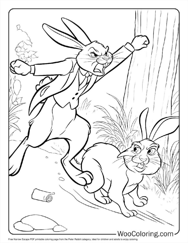 100+ Peter Rabbit coloring pages (Free PDF To Print) | Woo Coloring