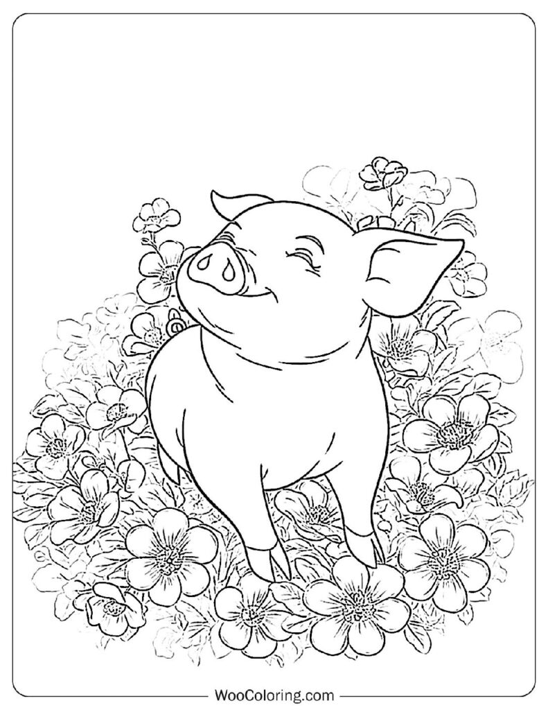 100+ Pig coloring pages (Free PDF To Print) | Woo Coloring