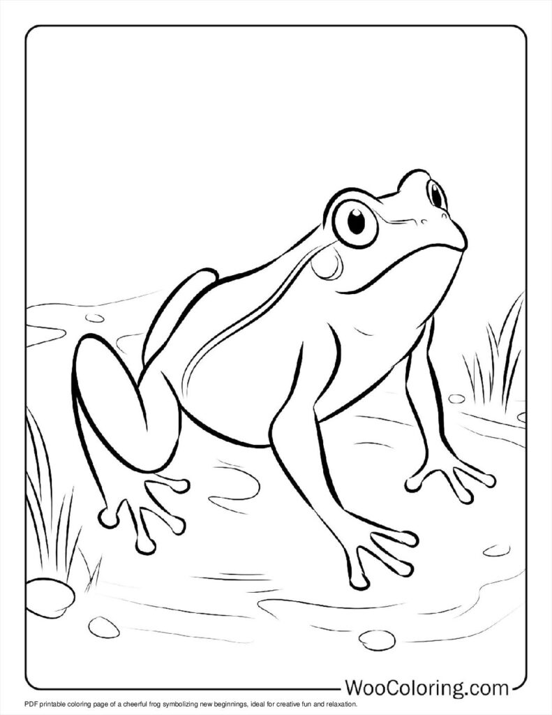 100+ Frog coloring pages (Free PDF To Print) | Woo Coloring
