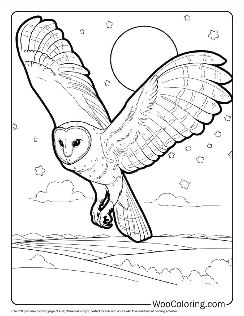 100+ Owl coloring pages (Free PDF To Print) | Woo Coloring