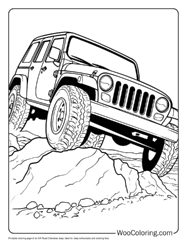 100+ Jeep coloring pages (Free PDF To Print) | Woo Coloring