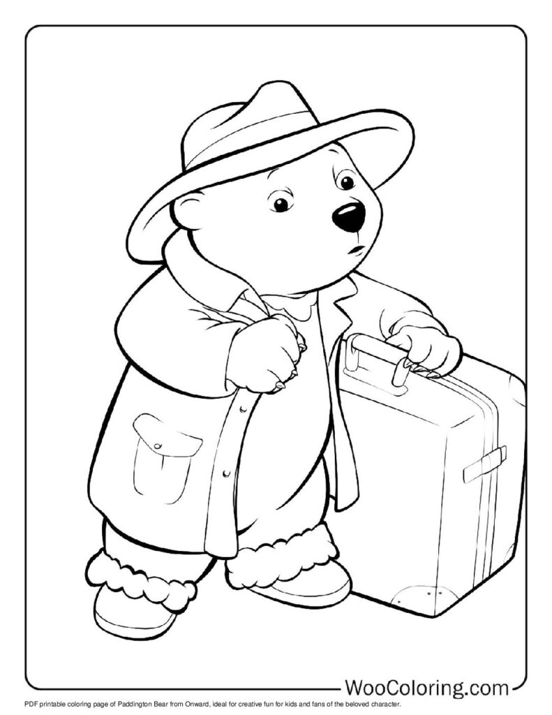 100+ Paddington coloring pages (Free PDF To Print) | Woo Coloring