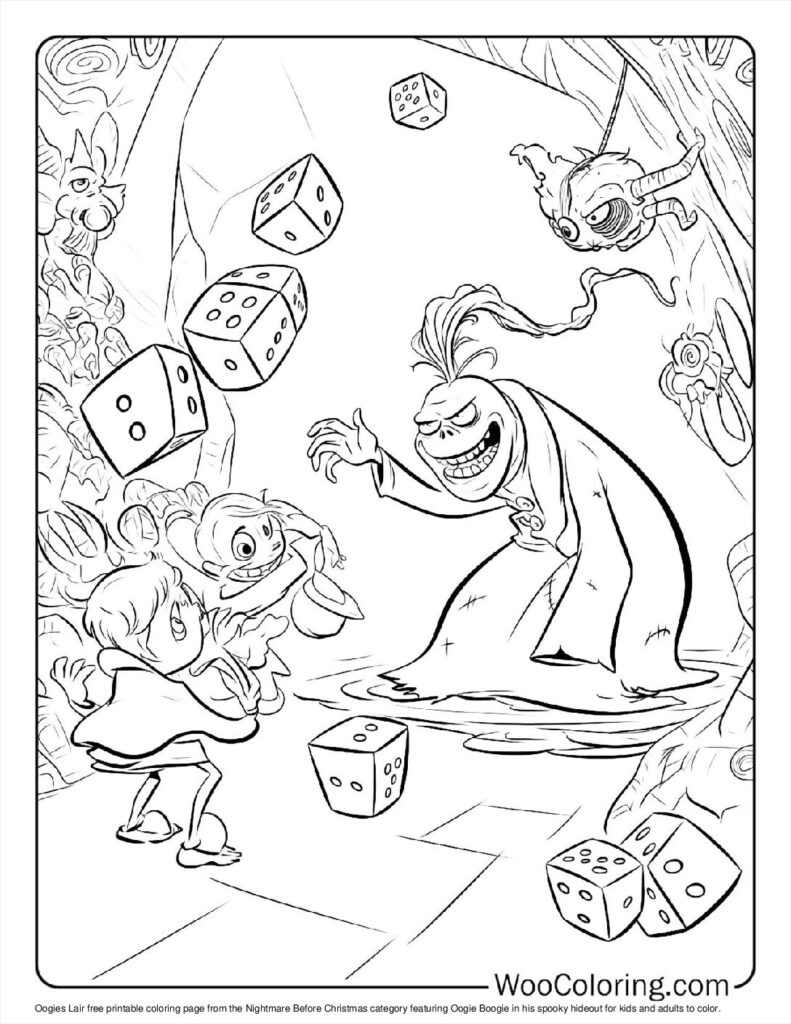 100+ Nightmare Before Christmas coloring pages (Free PDF To Print ...