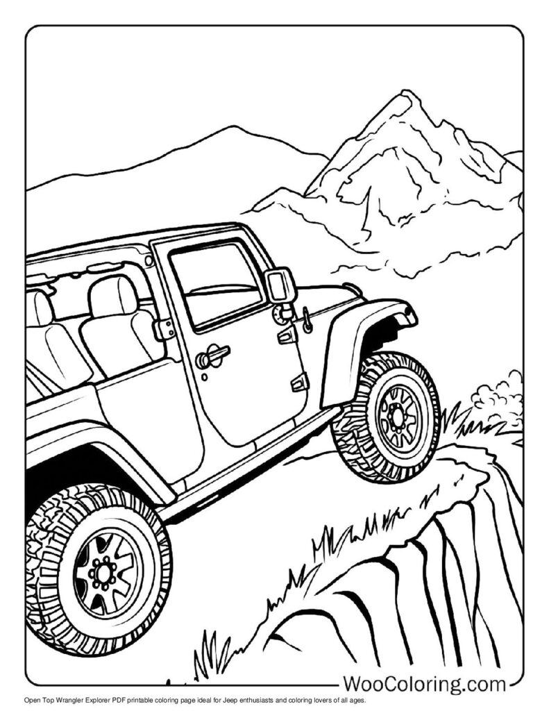 100+ Jeep coloring pages (Free PDF To Print) | Woo Coloring