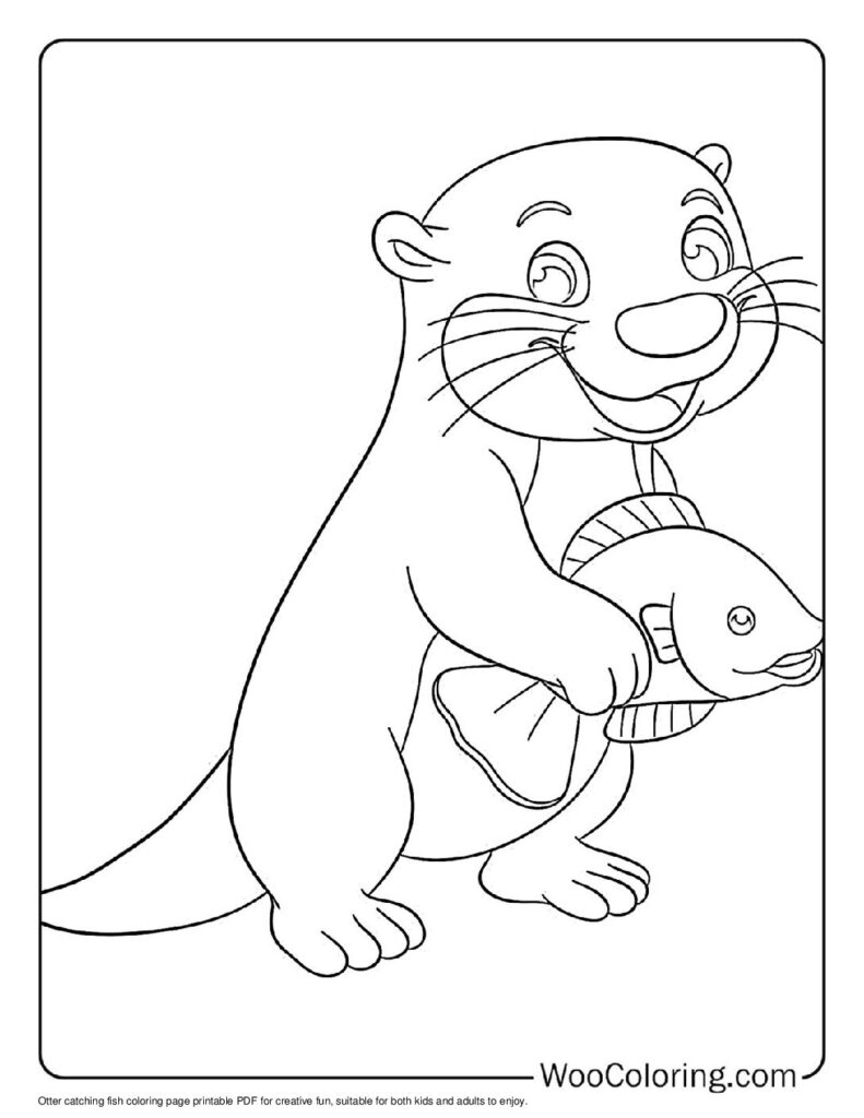 100+ Otter coloring pages (Free PDF To Print) | Woo Coloring