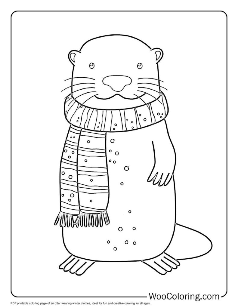 100+ Otter coloring pages (Free PDF To Print) | Woo Coloring