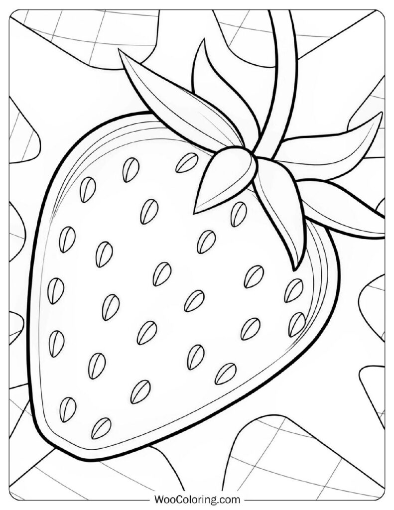 26 Strawberry Coloring Pages (Free PDF To Print) | Woo Coloring