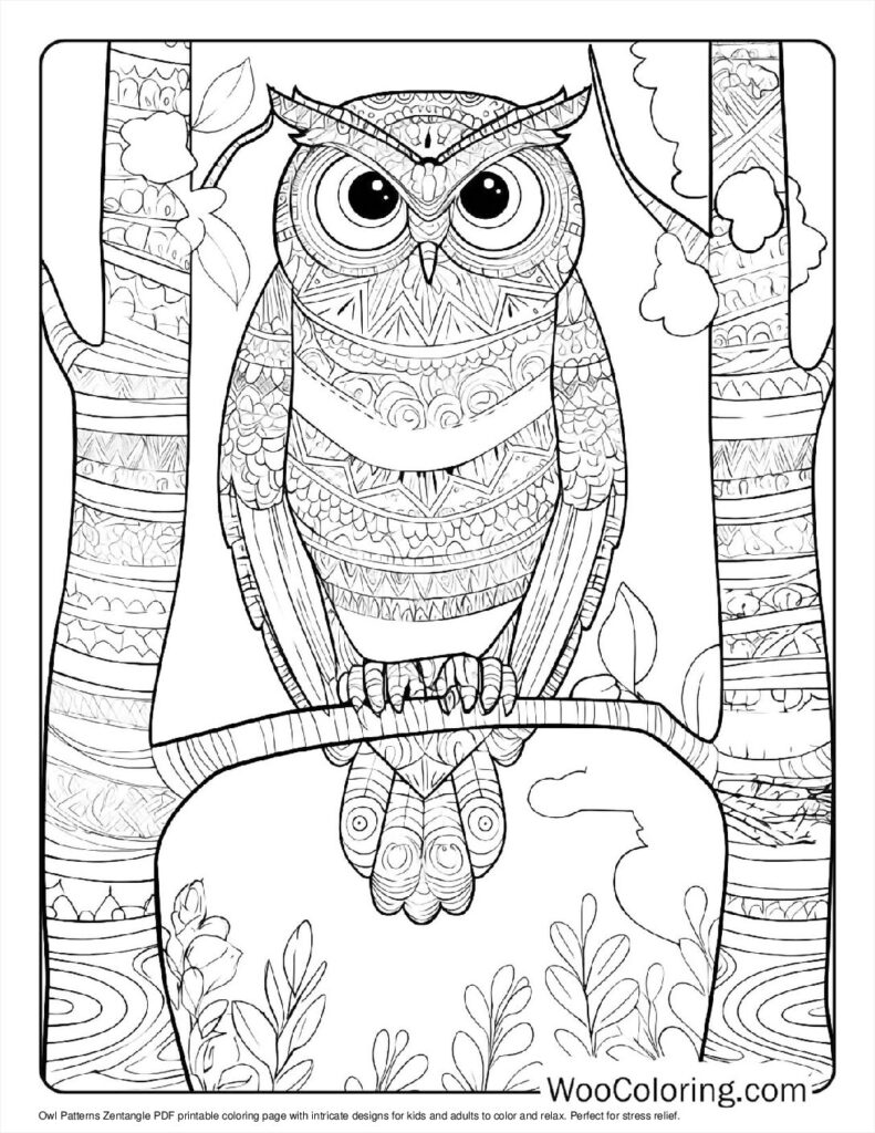 100+ Zentangle coloring pages (Free PDF To Print) | Woo Coloring