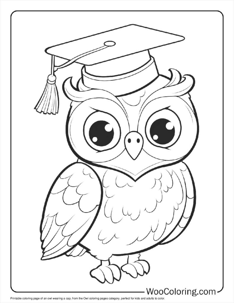100+ Owl coloring pages (Free PDF To Print) | Woo Coloring